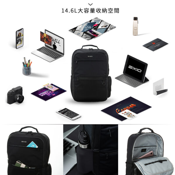 AXIO Commute Backpack 商務通勤15.6吋筆電減壓後背包(ATB-330) | 祥記實業股份有限公司